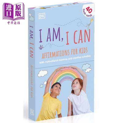 进口原版 *DK儿童激励语I Am I Can Affirmations Cards for Kids英文原版 励志故事卡 儿童性格培养 进口 卡片读物   DK Publishi