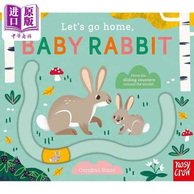 进口原版 *滑块轨道书 回家吧 兔子宝宝 Lets Go Home Baby Rabbit 英文原版 儿童纸板绘本 幼儿纸板书图画书 进口   Nosy Crow