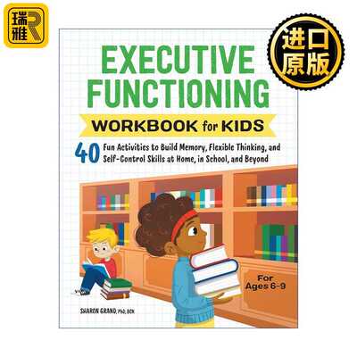 进口原版 儿童执行力练习册  英文原版 Executive Functioning Workbook for Kids 40个有趣的活动建立灵活思维 英文版 进口英