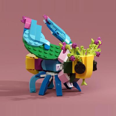 小颗粒积木电子版搭建步骤图纸31136备用版本蝴蝶MOC-155262