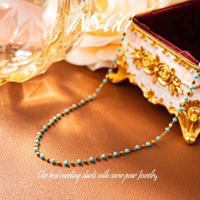 【INS·GG】松   小蓝 手工高定 LX3059 吊坠·中长