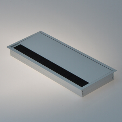 鸿瀛长方形加长加宽线盒 电脑办公桌面穿线理线孔盒盖120*600