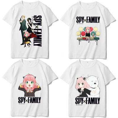 SPY×FAMILY间谍过家家短袖t恤卡通漫画阿尼亚福杰二次元学生半袖