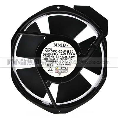 5915PC-20W-B20 200V 23/25/44W 17238铁叶 日本JAPAN原装NMB风扇