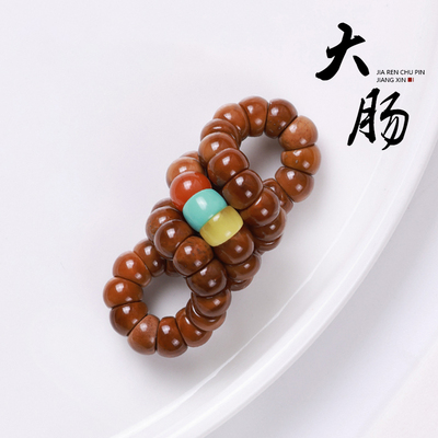 精品高抛库克斜切大肠蒜瓣单圈手串菩提念珠佛珠文玩男女手链饰品