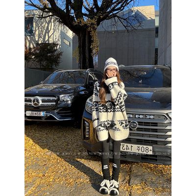 小侨jofay 冬日开场白 秋冬新款爆款氛围感费尔岛毛毛上衣外套女