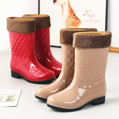 中筒雨鞋女士雨靴短筒防水鞋厨房