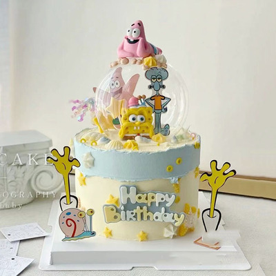 蛋糕装饰软陶公仔网红玩偶甜品台