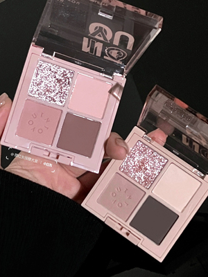 拥抱春天 媚骨天成的女主盘 into you四事烟火四色眼影盘哑光珠光