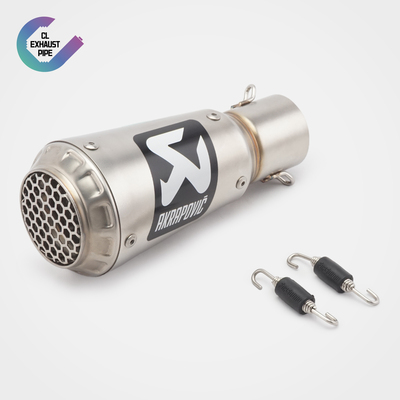 51mm通用摩托车排气管尾段改装 赛用排气蜂窝直排450/675sr zx-4r