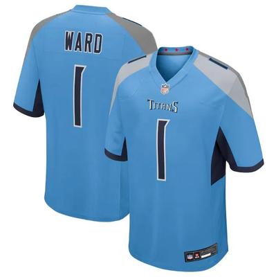 Tennessee Titans田纳西泰坦队橄榄球服1号Ward球衣比赛服 刺绣男