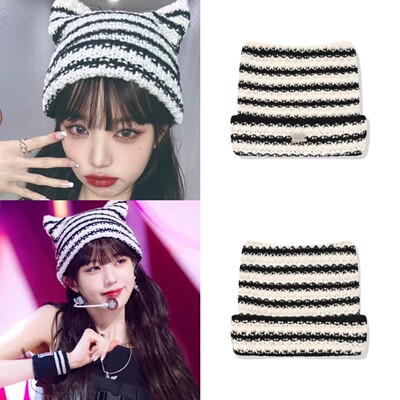 FALLETT张元英同款猫耳朵针织帽