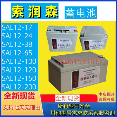 SORENSEN索润森电池SAL12-100 SAL12-65SAL12-38SAL12-24SAL12-17