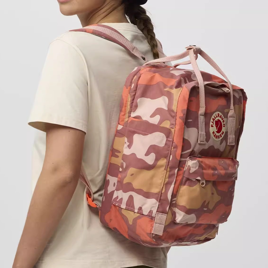 北极狐Fjallraven art正品新款迷彩艺术款kanken双肩包电脑包斜挎