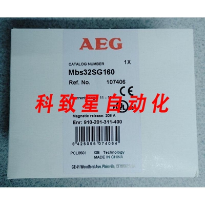 工业配件AEG MBS32SG160电机启动接触器575VAC16A 10HP