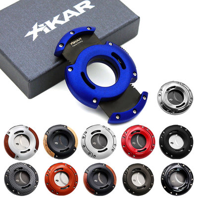 包邮 美国进口xikar西卡XO圆形雪茄剪烟双刃齿轮不锈钢雪茄刀西卡