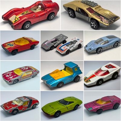 二手1/64左右莱斯尼时期风火轮红线火柴盒 MATCHBOX