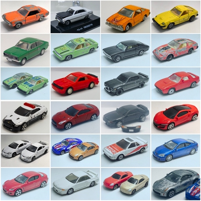 1/64左右二手两门日子跑车GTR淑女MR2本田NSX合金车模头文字DRX8