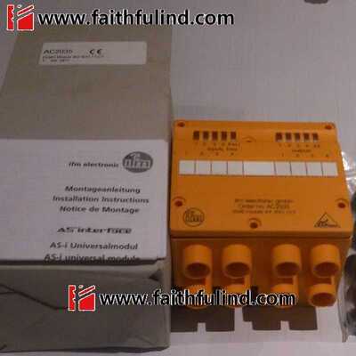 ￥IFM AC2035 易福门全新安全AS-i通用模块询价