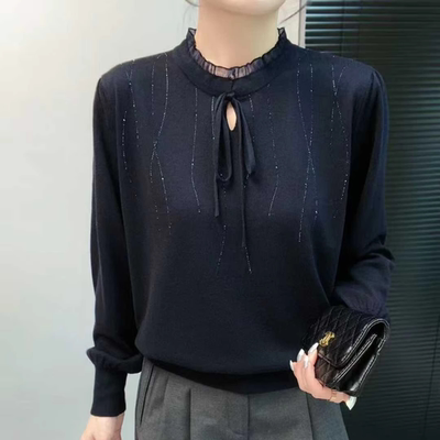 特价时尚百搭圆领绵羊羊毛衫