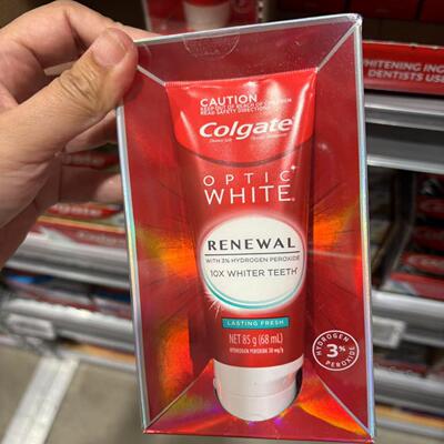 新西兰直邮Colgate/高露洁optic white Renewal 10倍功效美白牙膏