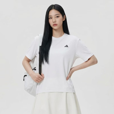 Adidas/阿迪达斯夏季女子透气排汗速干运动短袖T恤KU8737