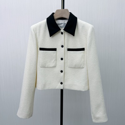 迪●2026春季新品 小香风西装外套女气质通勤小个子短款夹克1666