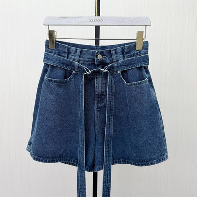 香●2026夏季新品 牛仔短裤女复古高腰显瘦直筒休闲阔腿裤3195