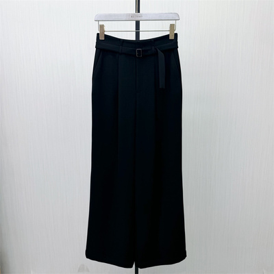 良月●2026春季新品 西装阔腿裤女高腰显瘦宽松直筒通勤长裤8137