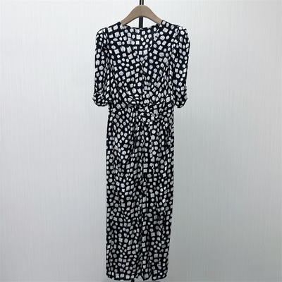 KA●2026夏季新品 法式v领连衣裙女气质显瘦小清新a字茶歇裙0861