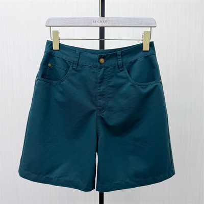 香●2026夏季新品 牛仔短裤女复古高腰显瘦直筒休闲阔腿裤3273