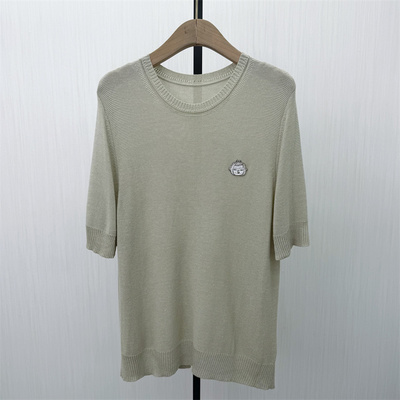 C●2026春季新品 短袖针织衫女休闲宽松轻薄显瘦打底T恤上衣2603