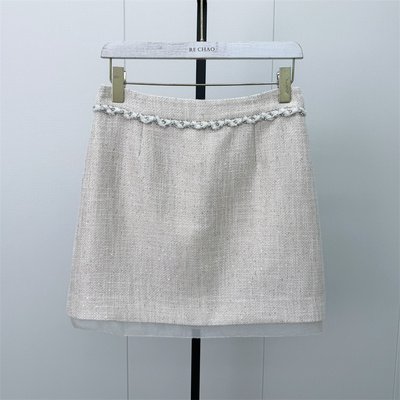 KA●2026秋季新品 小香风半身裙女气质通勤高腰显瘦a字短裙0481