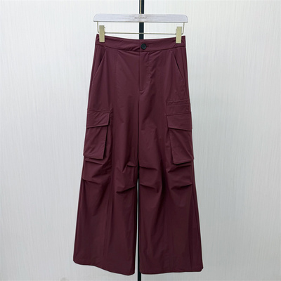 香●2026夏季新品 工装阔腿裤女高腰显瘦宽松休闲百搭长裤1342
