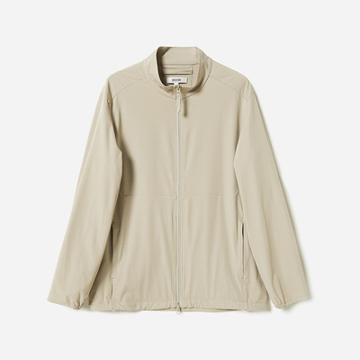 *MWT06026 轻奢抗皱轻盈拒水含真丝压胶立领战术夹克外套男士