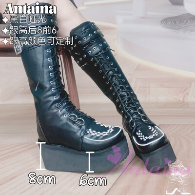 铆钉大码情侣款时装靴朋克