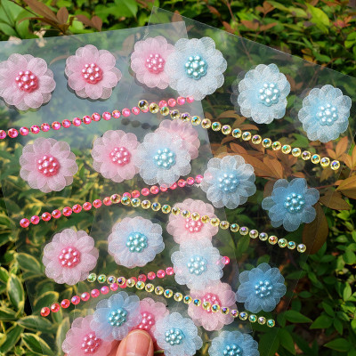 立体花朵手工handmade贴纸