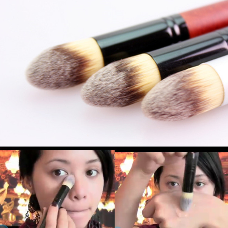 【正品化妆刷】YOUTUBE达人视频推荐 子弹头锥形粉底刷/粉底液刷