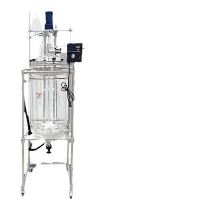 杜马司50L单层玻璃反应釜实验室用搅拌釜厂家直销