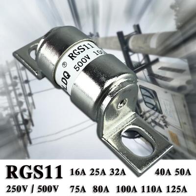 RGS11 熔断器 25A 32A 40A 50A 63A 75A 80A 100A 125A 250V 500V