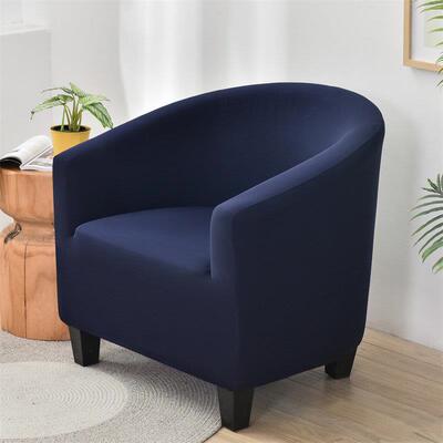 Solid Color Armchair Couch Cover Relax Stch Single Seater Ba