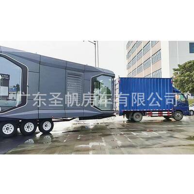 拖挂太空舱移动民宿网红创意酒店保温露营星空房集成房屋生产基地