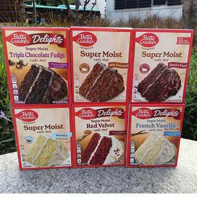 Betty Crocker Cake Mix美国贝蒂妙厨红丝绒香草多种口味蛋糕粉
