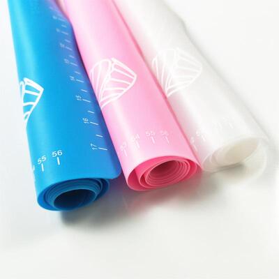 新款直销6445 220g厨房烘焙硅胶垫食品级刻度隔热案板和面烹饪硅