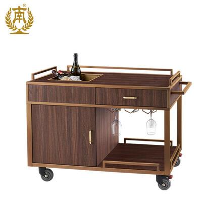 广州南方酒店自助餐厅高级酒楼婚姻不锈钢送餐车酒水车C-107A/B/C
