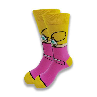 1 Pair Funny Cartoon Anime Socks Novelty Men Socks Women Bre