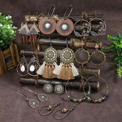 Vintage Ethnic Bohemian Drop Dangle Earrings For Women