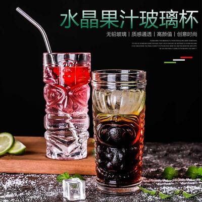 夏威夷玻璃杯tiki mug提基杯鸡尾酒杯鬼脸果汁杯沙冰冷饮杯僵尸杯