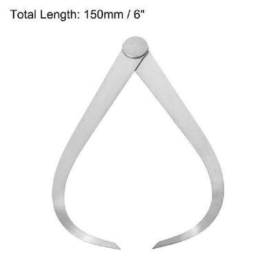 Uxcell Stainless Steel Inside Outside Calipers 2 Pcs Silver