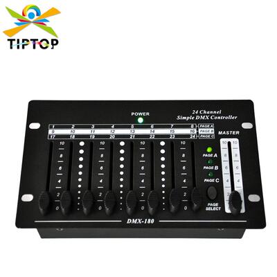 不夜天灯光24通道迷你小控台舞台灯光控制器内置锂电TP-D1345